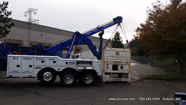 Container Tip Over Recovery Auburn, WA