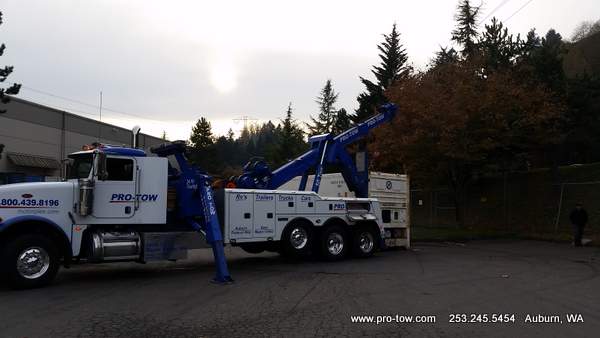 Container Tip Over Recovery Auburn, WA