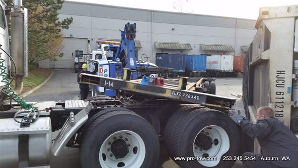 Container Tip Over Recovery Auburn, WA