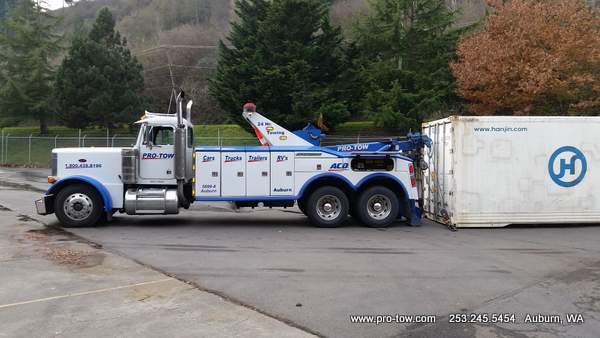 Container Tip Over Recovery Auburn, WA