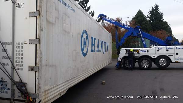 Container Tip Over Recovery Auburn, WA