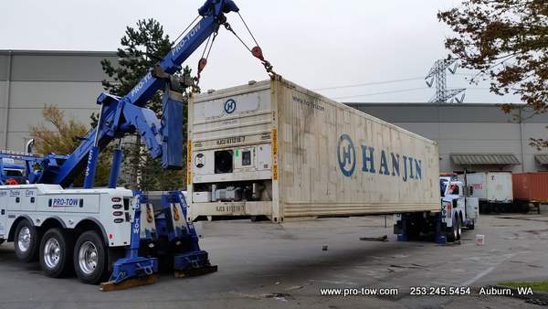Container Tip Over Recovery Auburn, WA