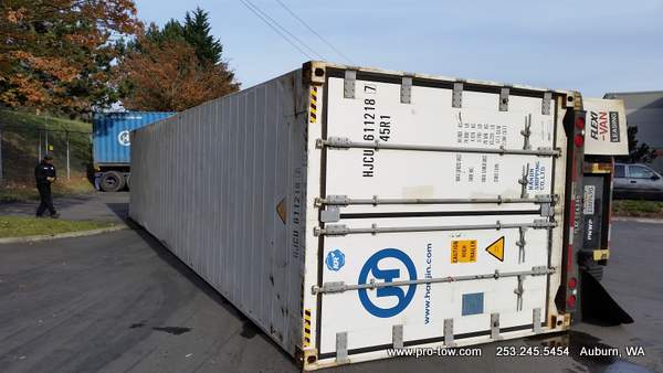 Container Tip Over Recovery Auburn, WA