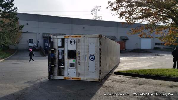 Container Tip Over Recovery Auburn, WA