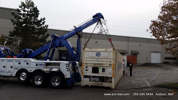 Container Tip Over Recovery Auburn, WA