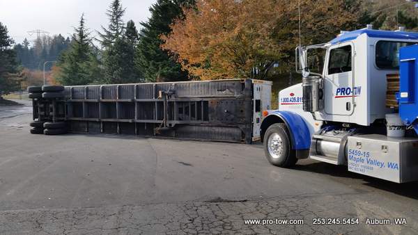 Container Tip Over Recovery Auburn, WA