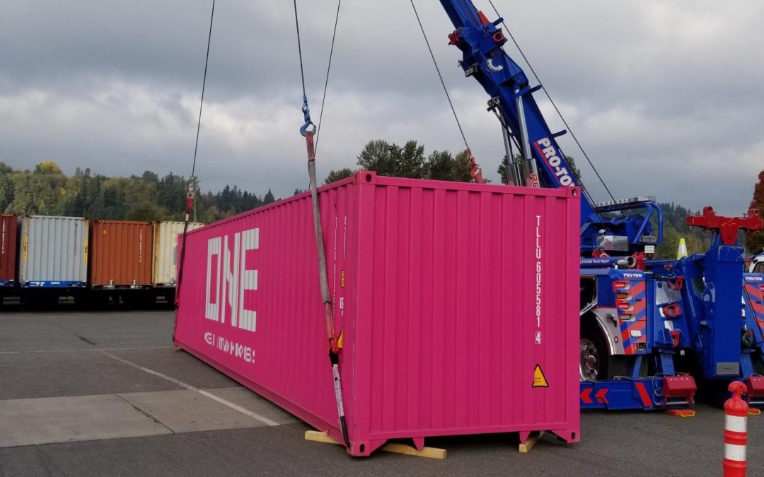 Pro-Tow Called to Load Shipping Container