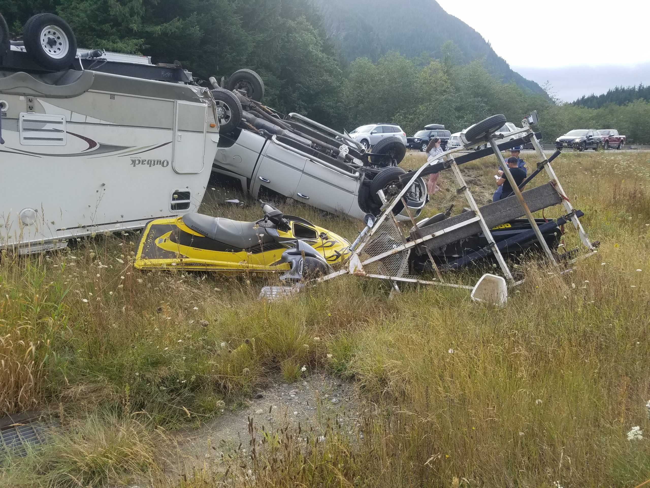 Upside Down Outback - Truck Accident Recovery Goes Into The Night